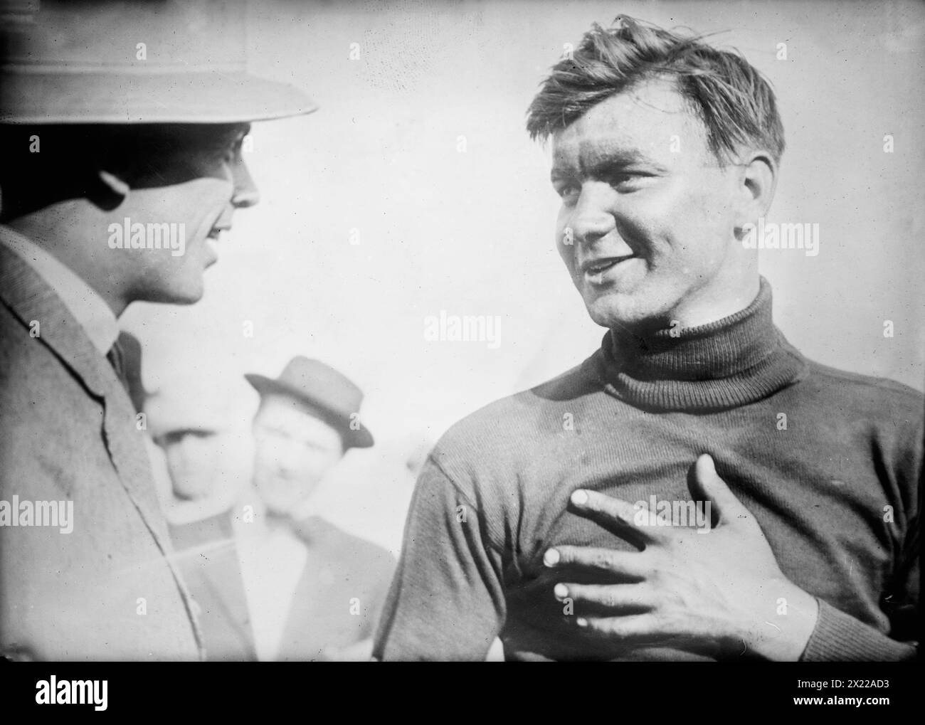Gee, I'm hungry, Joe Dawson, 1912. Shows Joe Dawson, winner of the 1912 ...