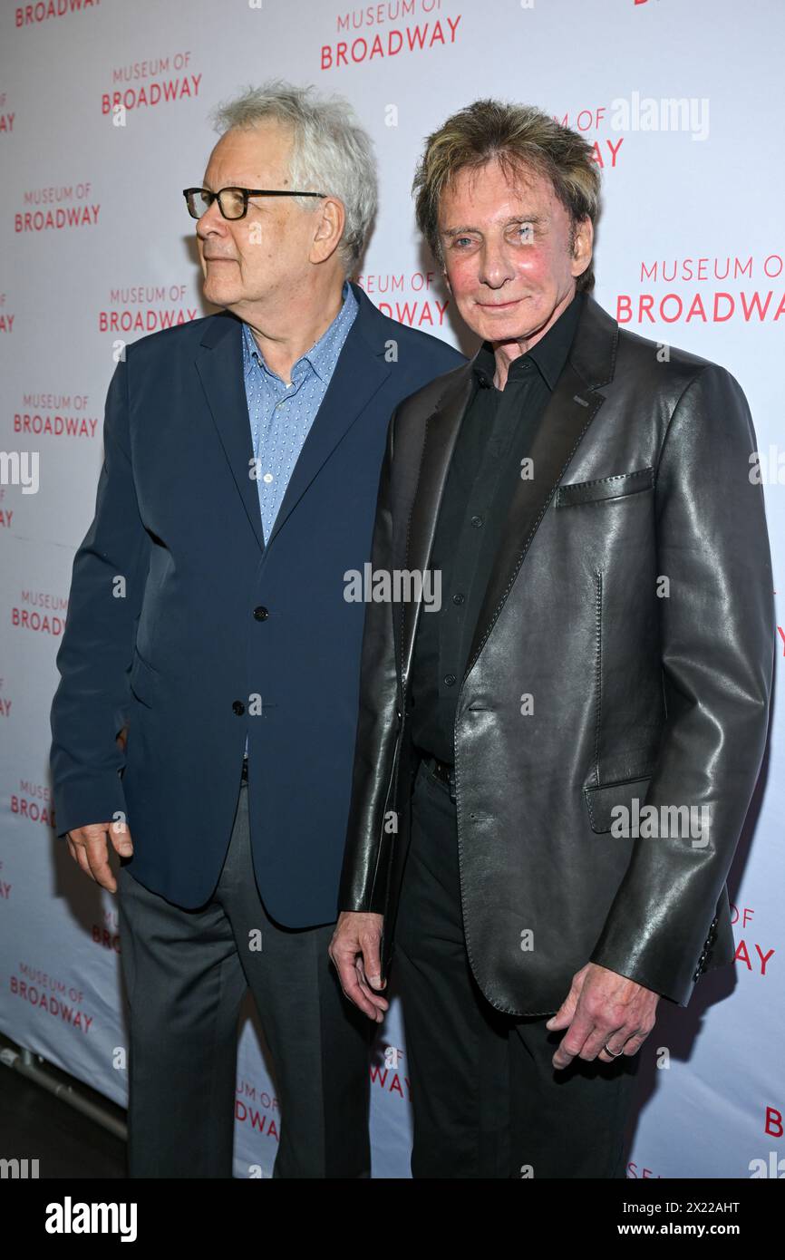 Bruce Sussman and Barry Manilow unveil a window display dedicated to ...