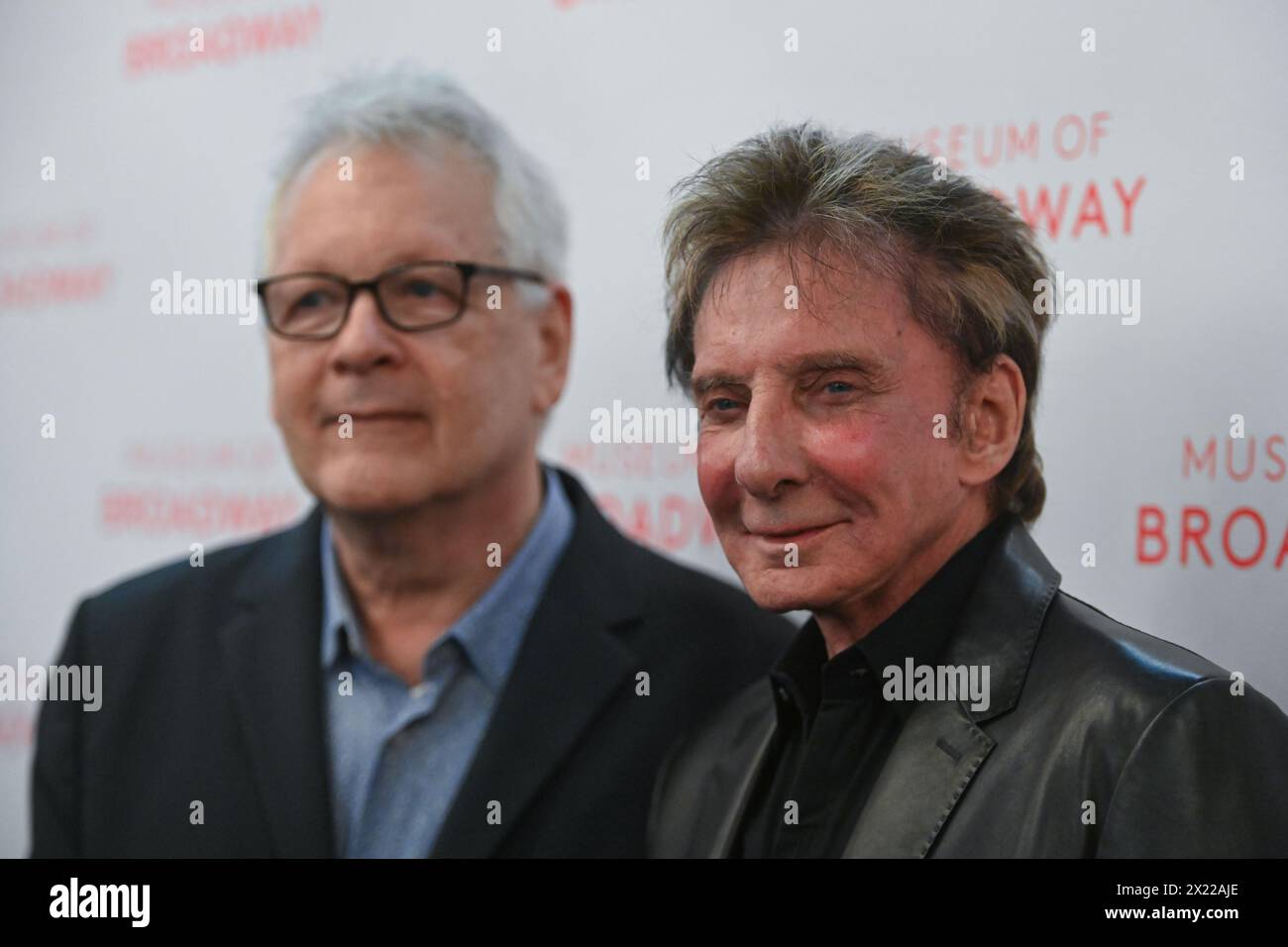 Bruce Sussman and Barry Manilow unveil a window display dedicated to ...