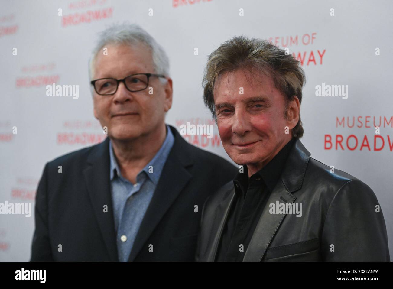 Bruce Sussman and Barry Manilow unveil a window display dedicated to ...