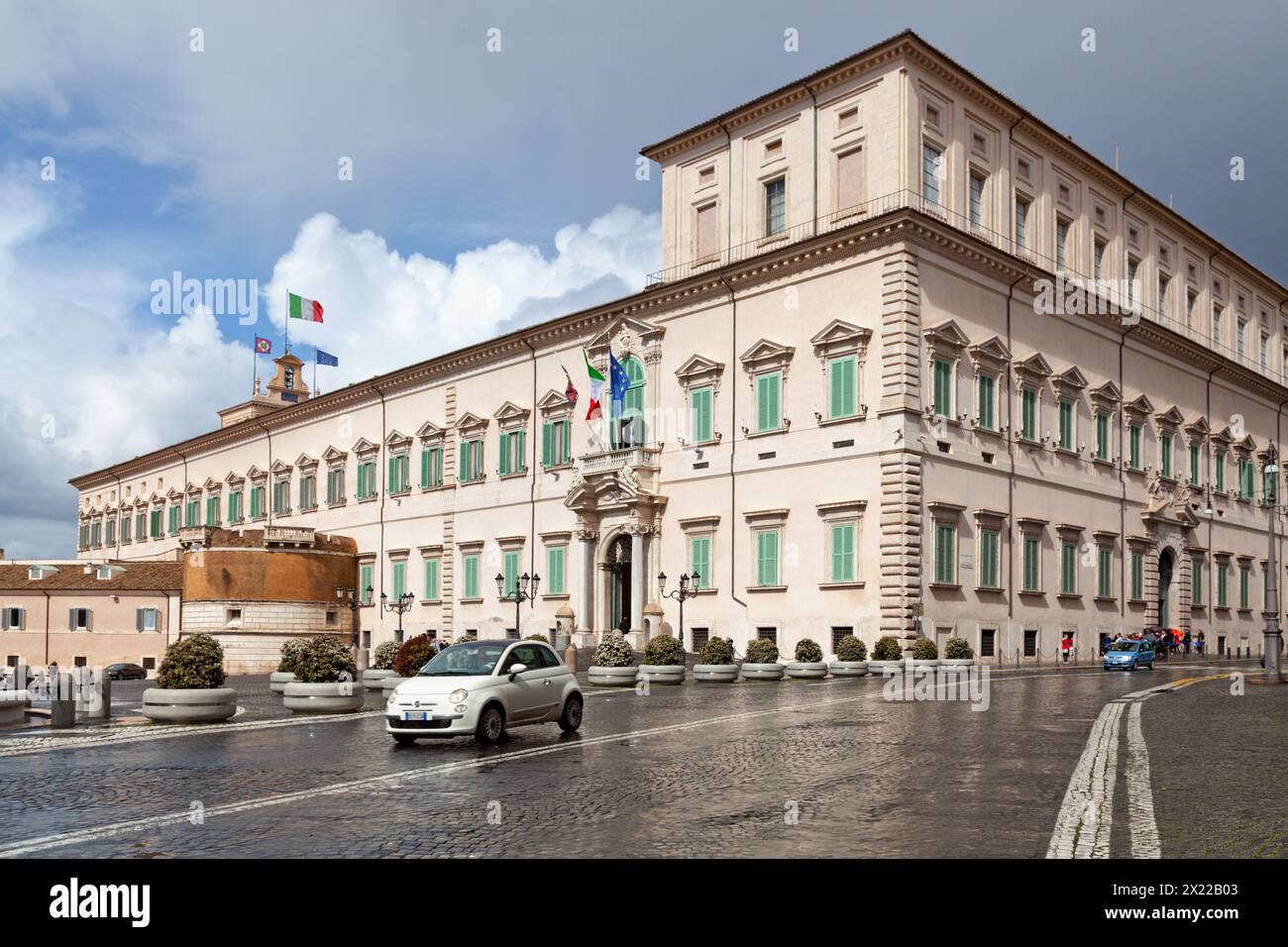 Rome, Italy - March 18 2018: The Quirinal Palace (known in Italian as ...