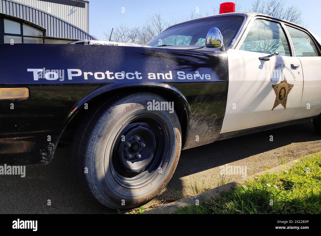 Pofolk, USA - March 23 2022: Old Dodge Monaco highway patrol car parked ...