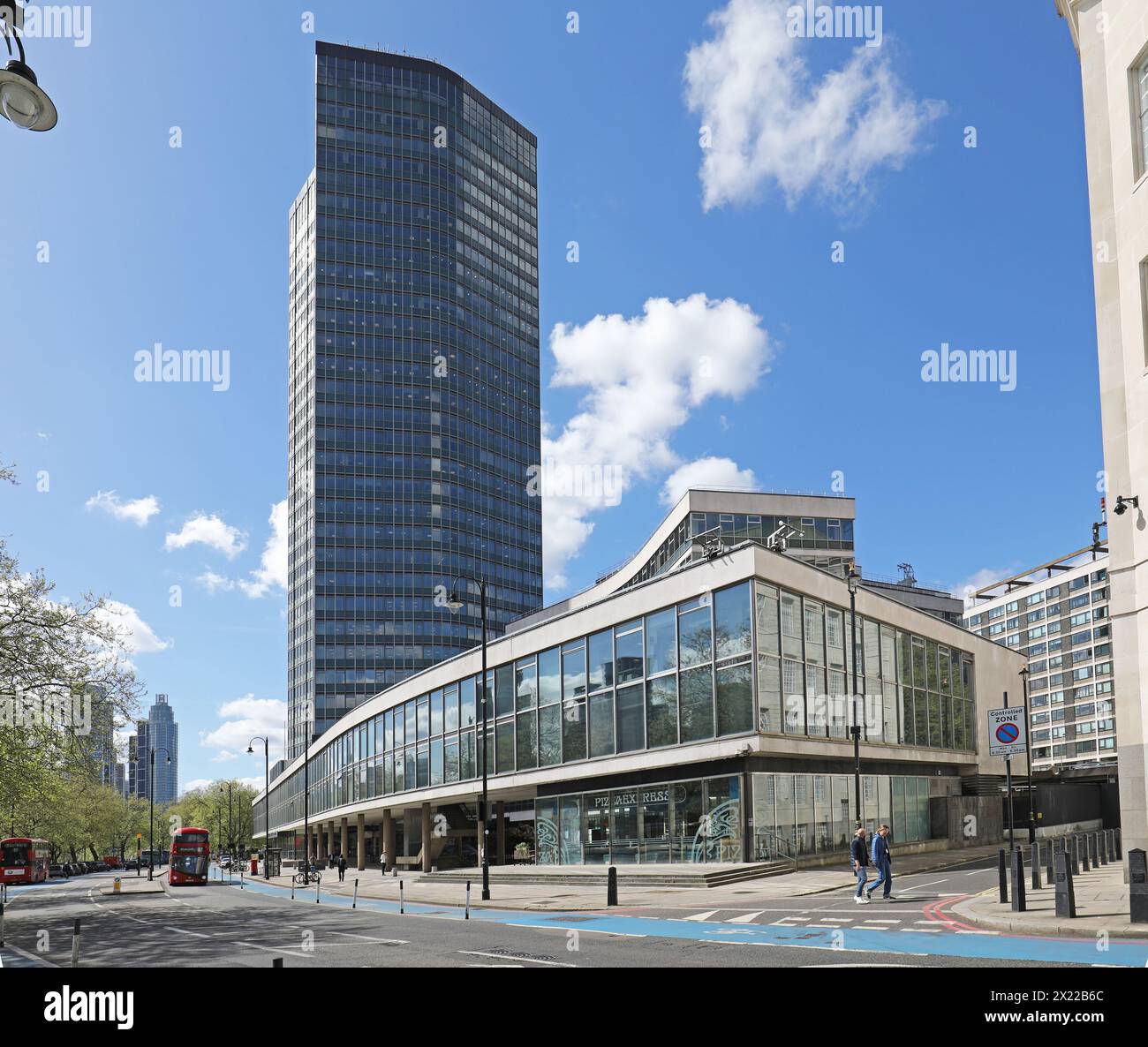 Millbank Tower, the famous 119m tall office tower on the north bank of ...