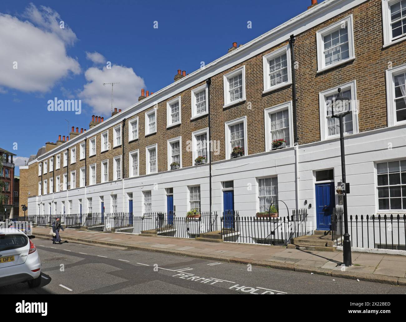 Elegant Regency style terraced houses on Ponsonby Place in London's ...