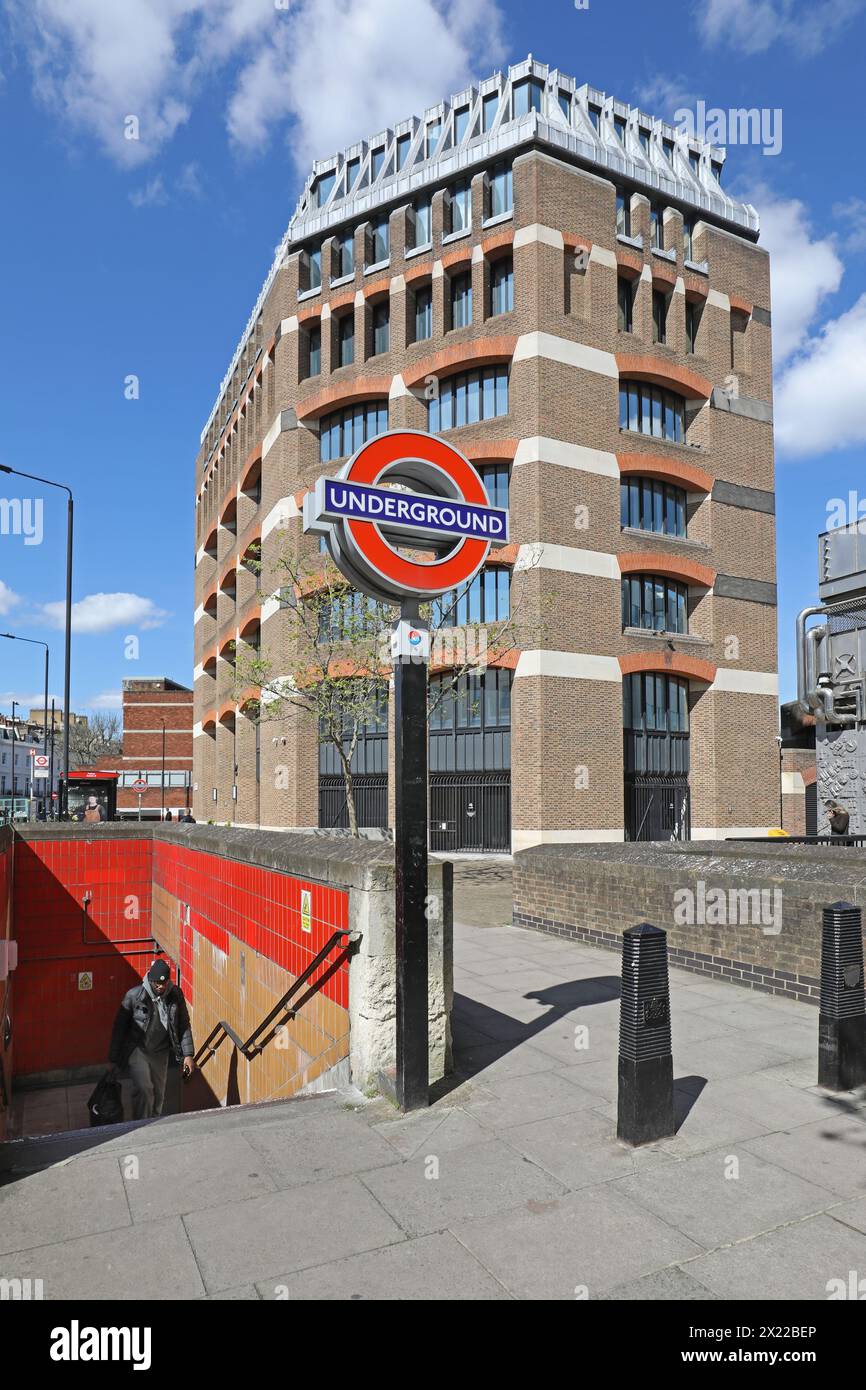 Entrance to Pimlico Underground Station on Bessborough Street in the ...