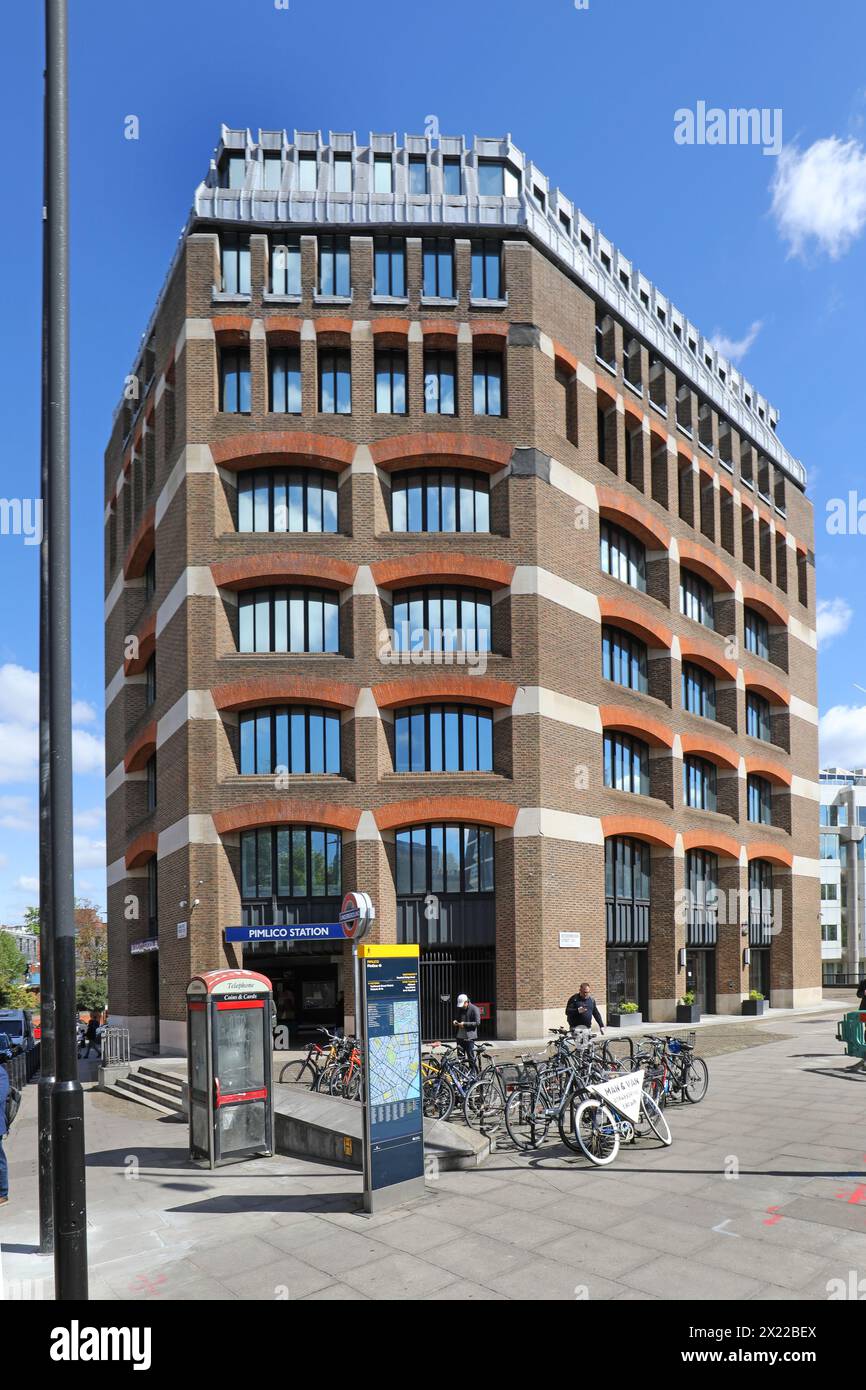 Entrance to Pimlico Underground Station on Bessborough Street in the ...