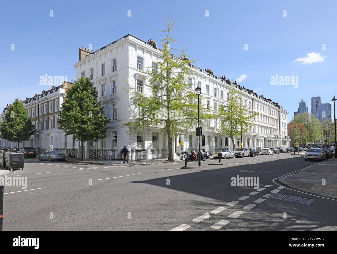 Elegant Regency style houses on Belgrave Road and Charlwood Street in ...