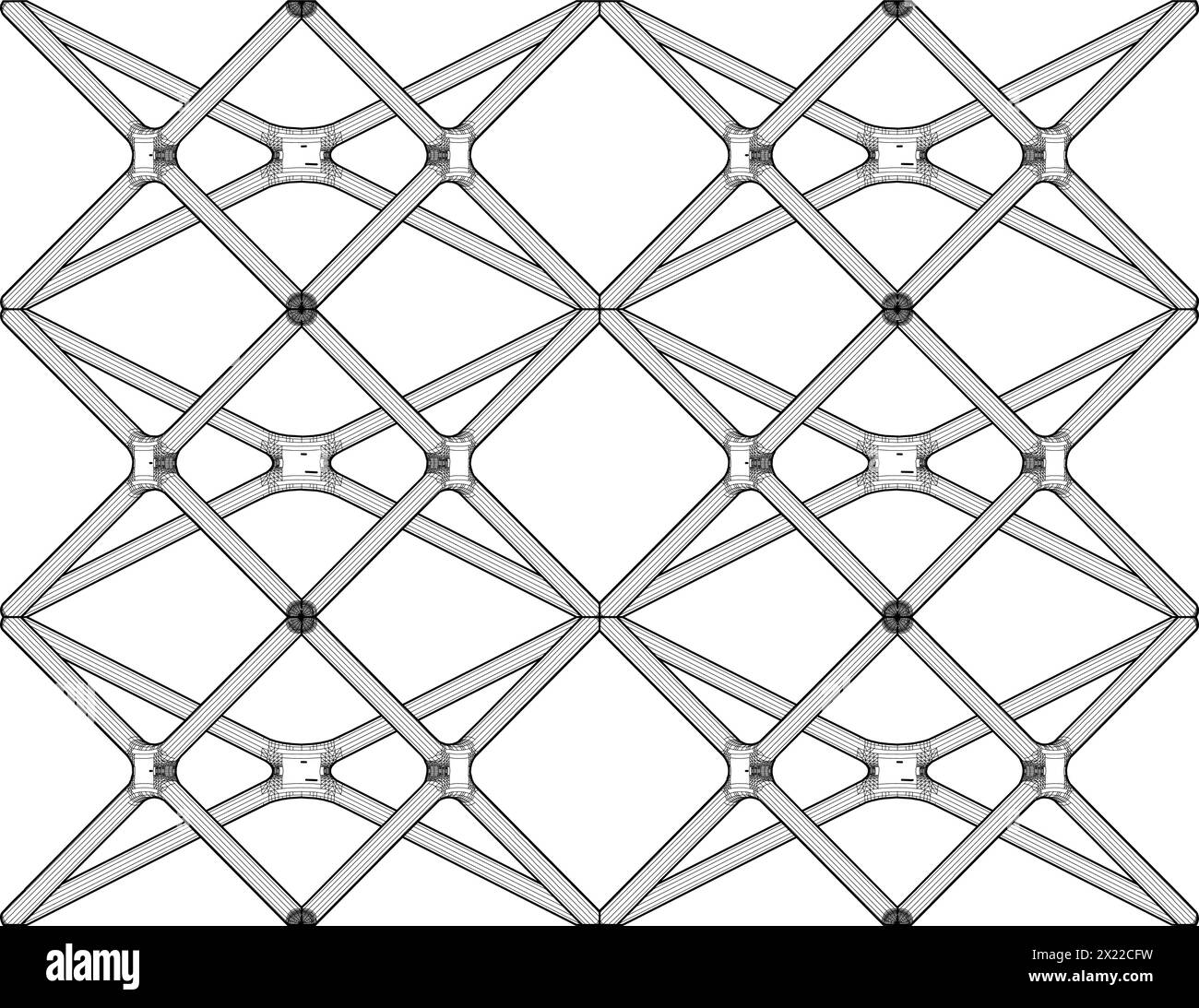 Abstract Construction Structure Vector. A Vector Illustration Of ...