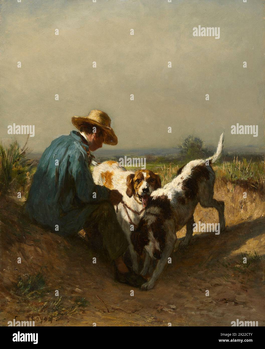 The Gamekeeper, 1850s Stock Photo - Alamy