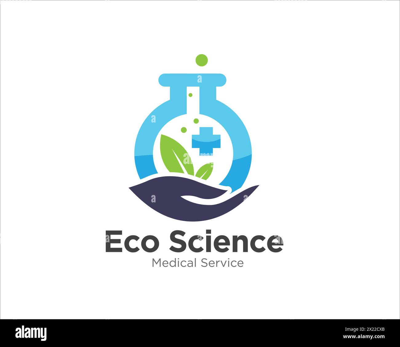eco lab health logo designs for medical research Stock Vector Image ...