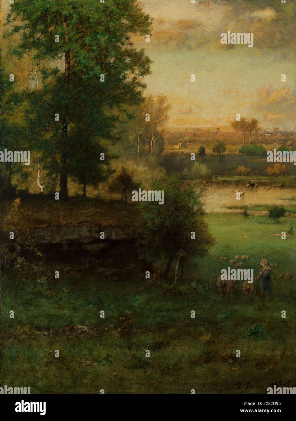 Scene At Durham, An Idyll, 1882-85 Stock Photo - Alamy