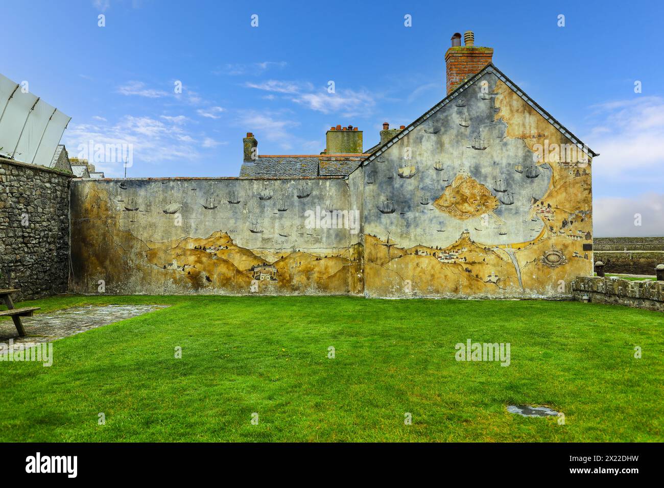 Map of cornwall england hi-res stock photography and images - Alamy