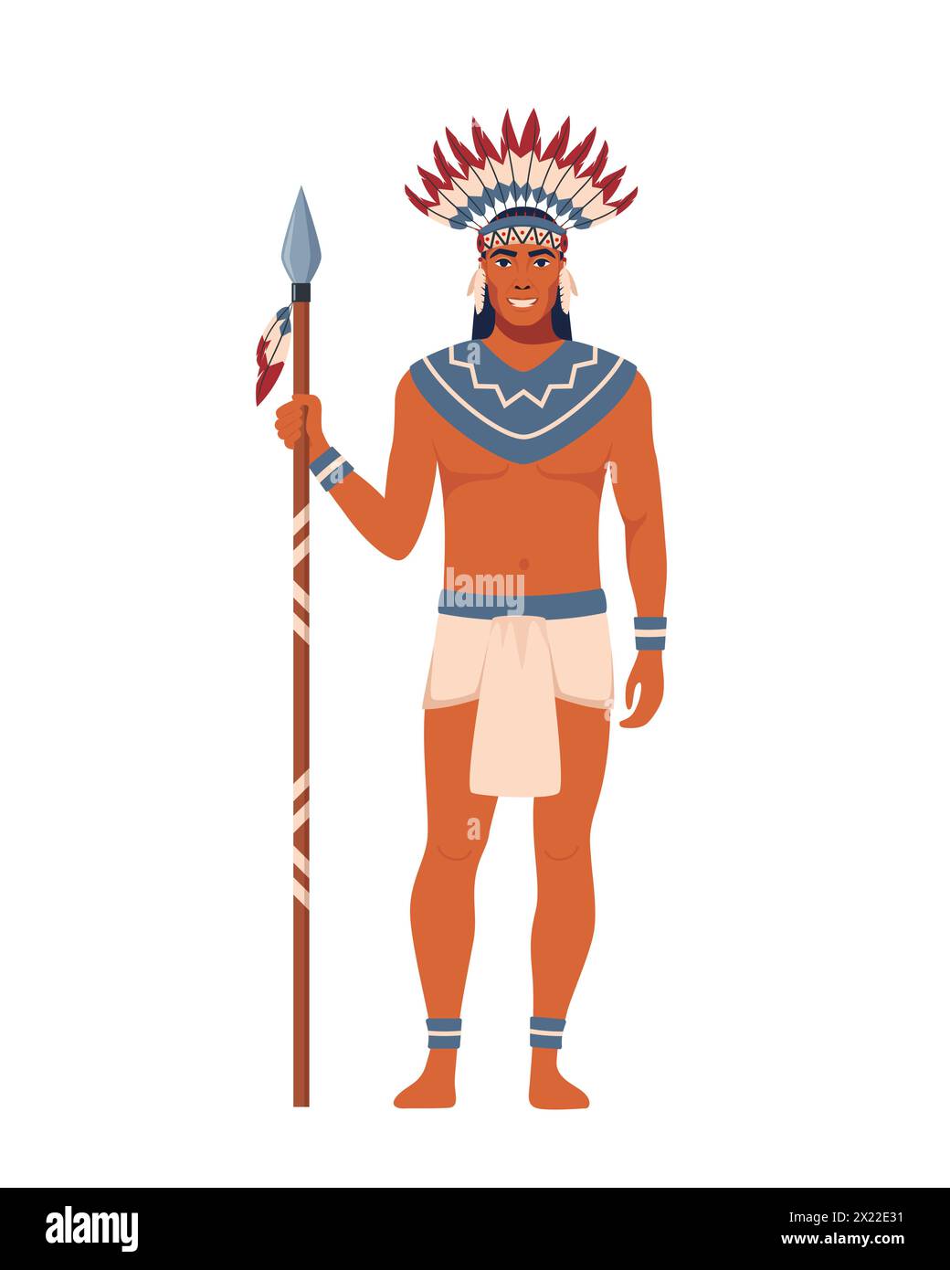 Indigenous man traditional clothes Stock Vector Images - Alamy