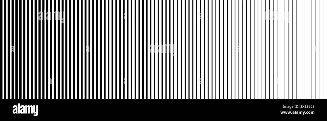 Thin line halftone gradation texture. Faded vertical stripe gradient ...