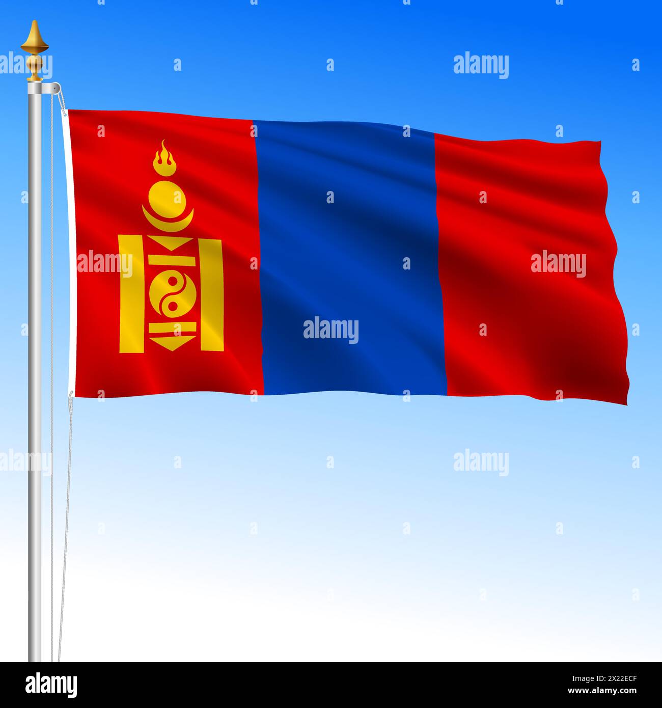 Mongolia culture flag Stock Vector Images - Alamy
