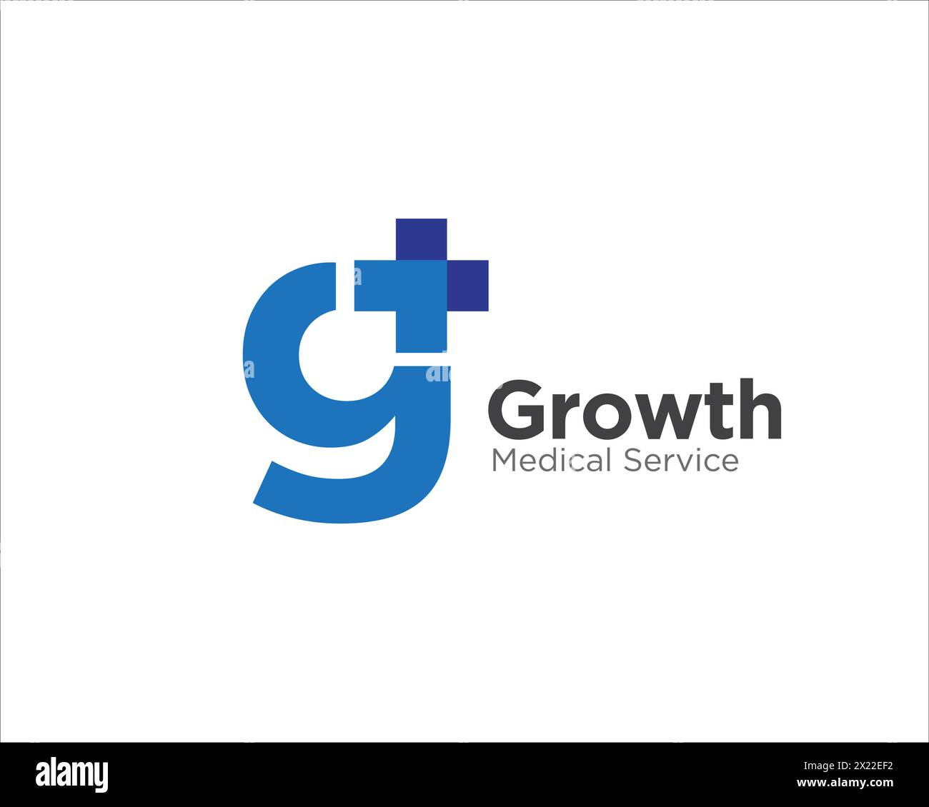 grow health cross logo designs for medical service logo Stock Vector ...
