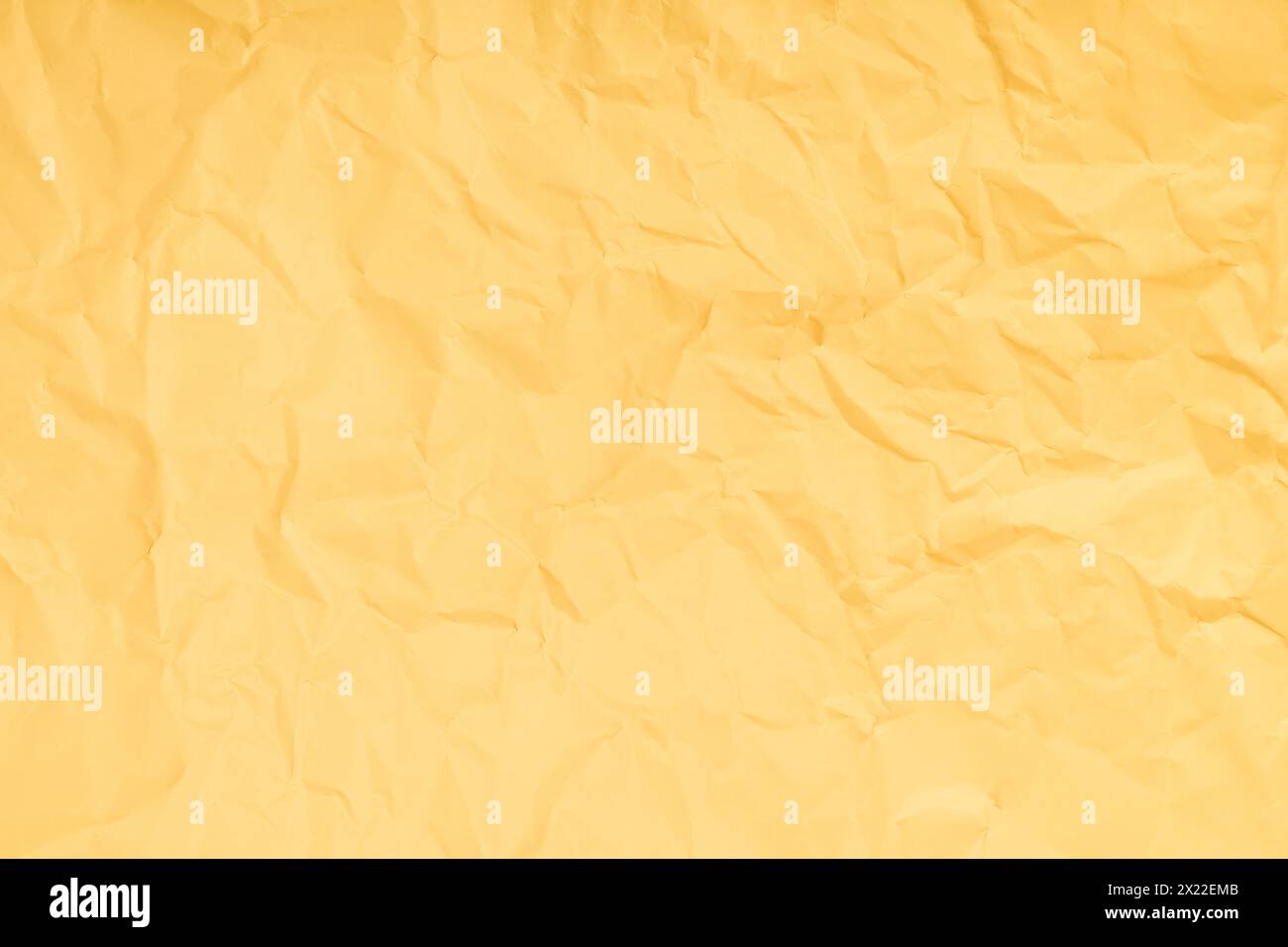Yellow crumpled paper texture background with space paper for text ...