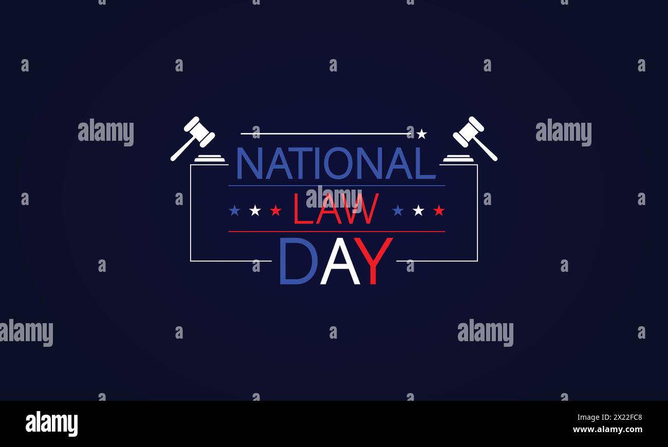 Text and Flag A Stunning Design for National Law Day Stock Vector Image ...