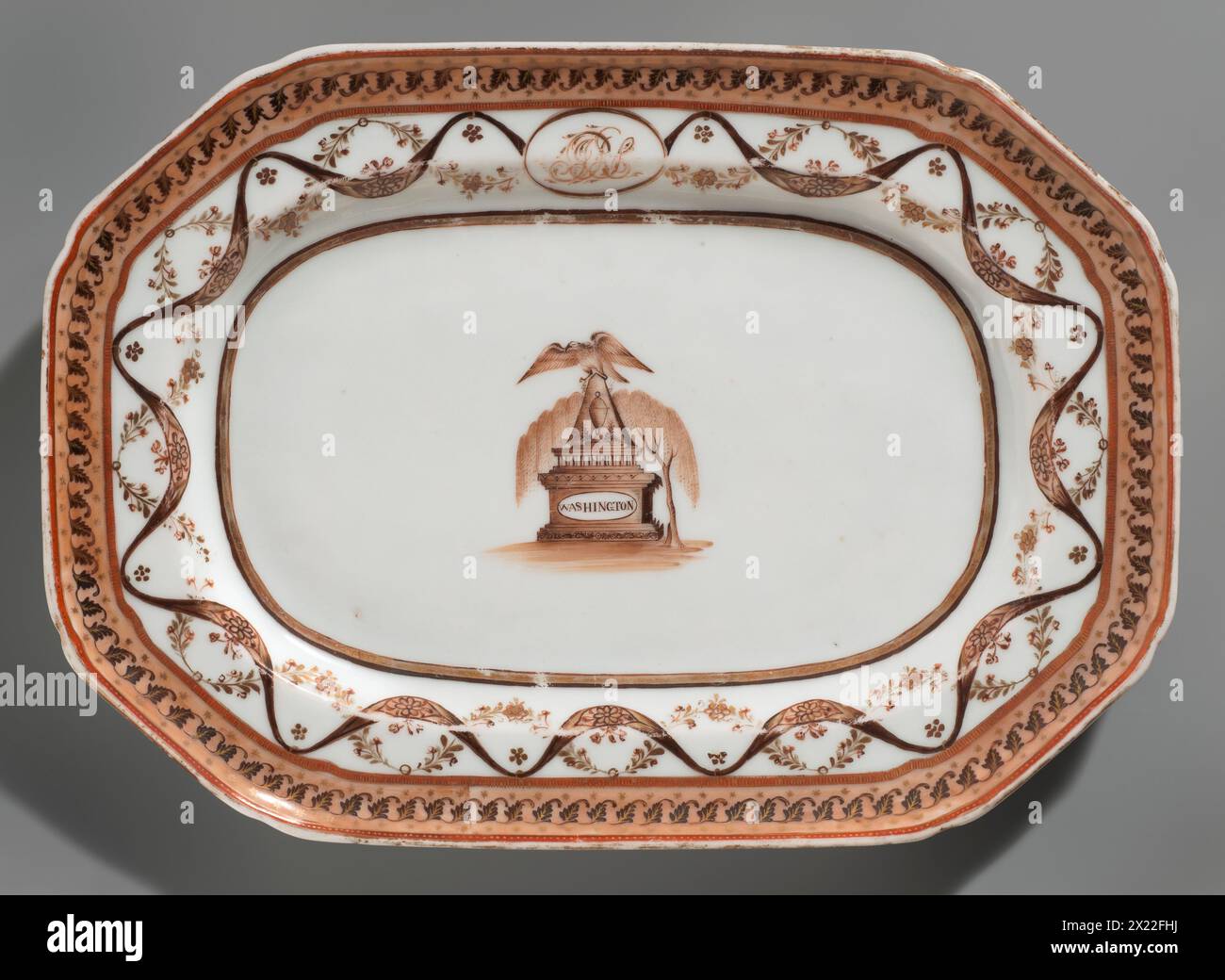 Octagonal Plate From The George Washington Memorial Service, c1800 ...