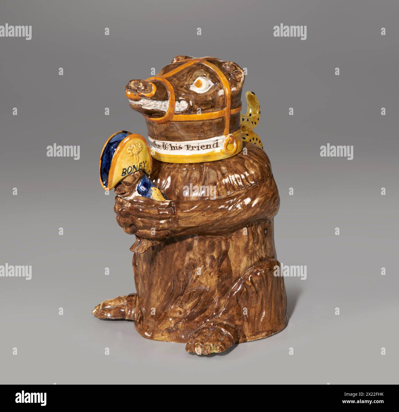Jug In The Form Of A Bear Holding A Caricature Of Napoleon Bonaparte ...