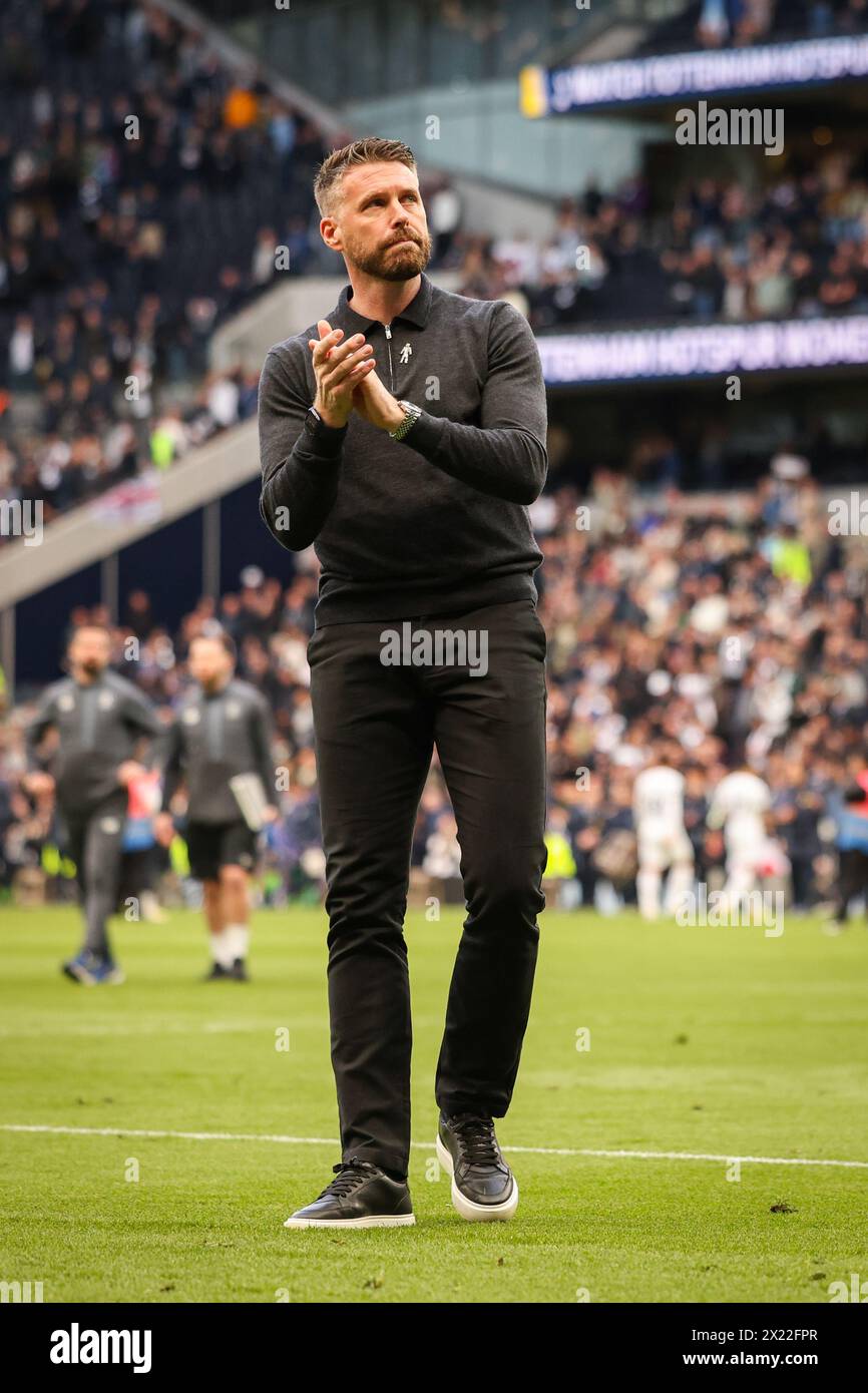 Rob Edwards Manager of Luton Town - Tottenham Hotspur v Luton Town ...