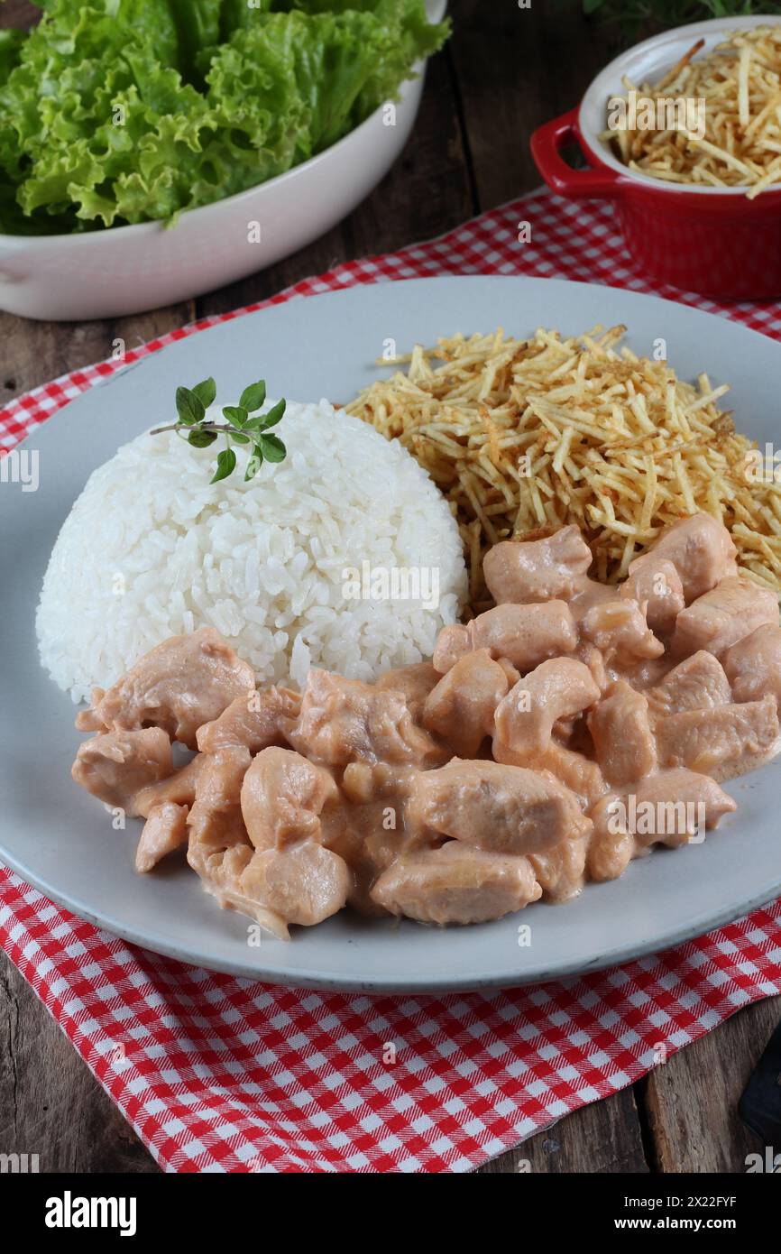 food, food delivery, rice and beens Stock Photo - Alamy