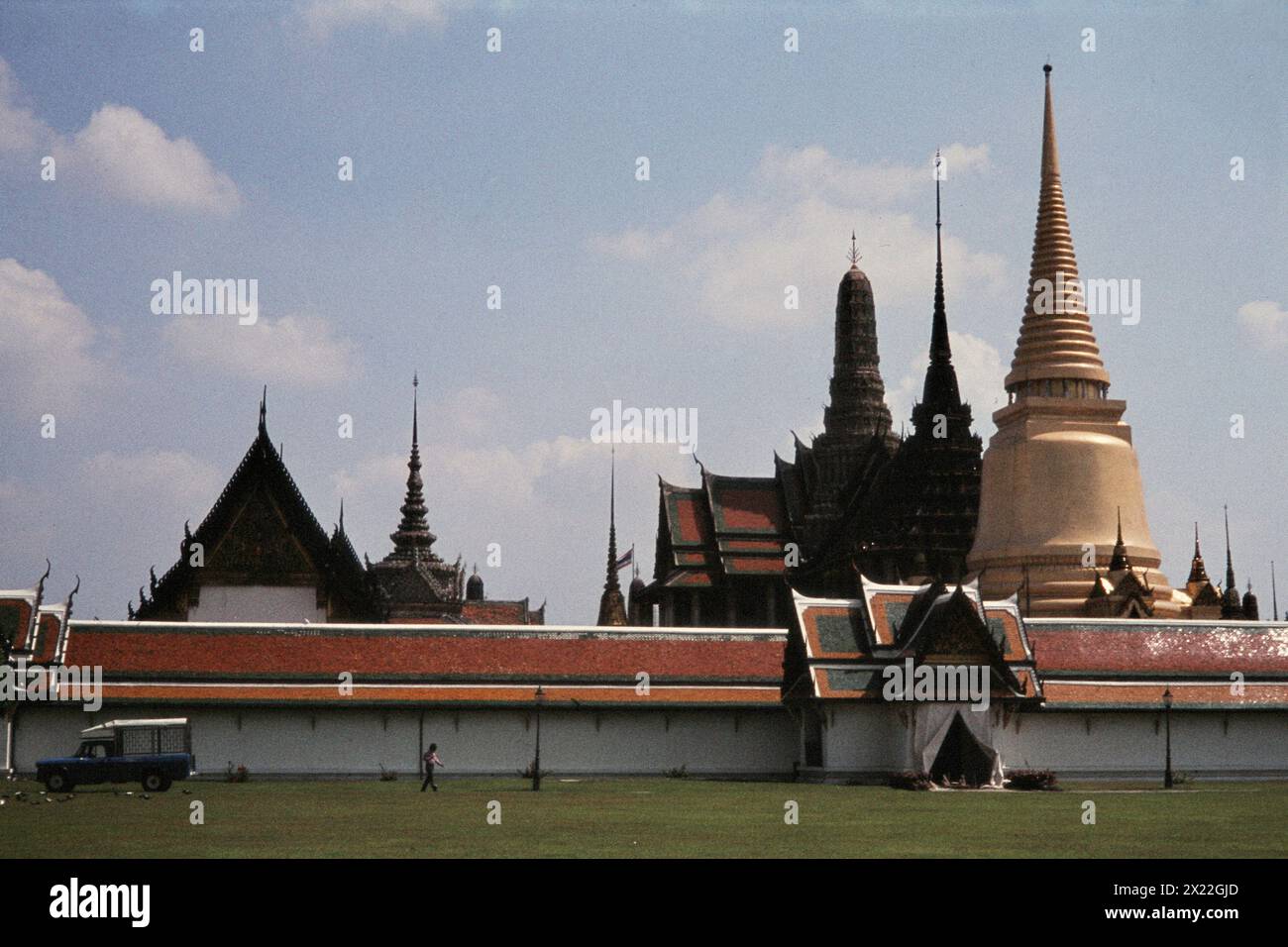 Total view from the inner courtyard of the big palace, with three ...