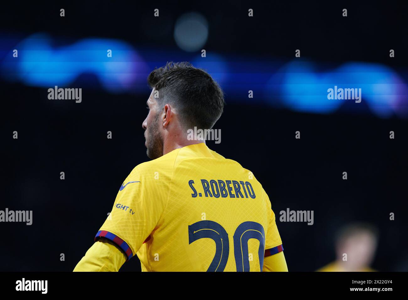 Sergi Roberto during UEFA Champions League quarterfinal between Paris ...