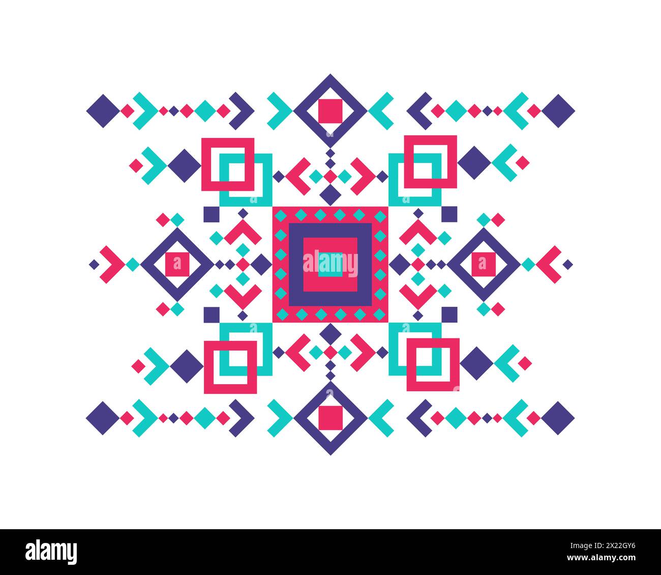 Fashion mexican, navajo or aztec, native american pattern. Geometric ...