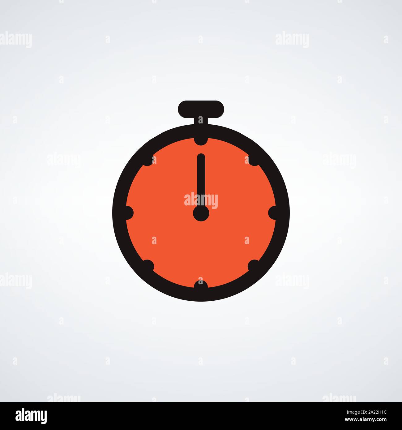 Stopwatch or timer icon, logo. Chronometer, deadline time interval sign ...