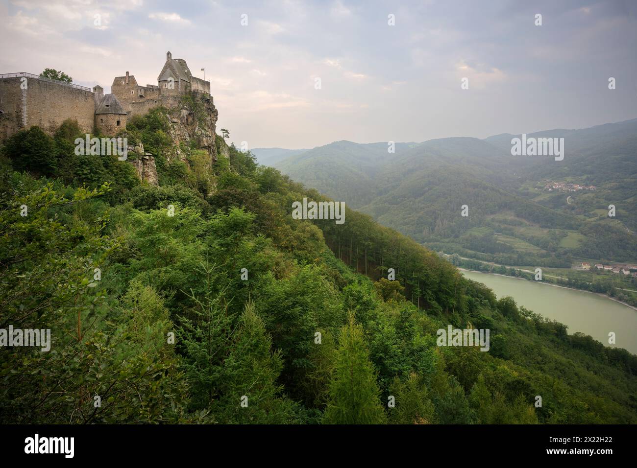 UNESCO World Heritage Site "Wachau Cultural Landscape", view over the ...
