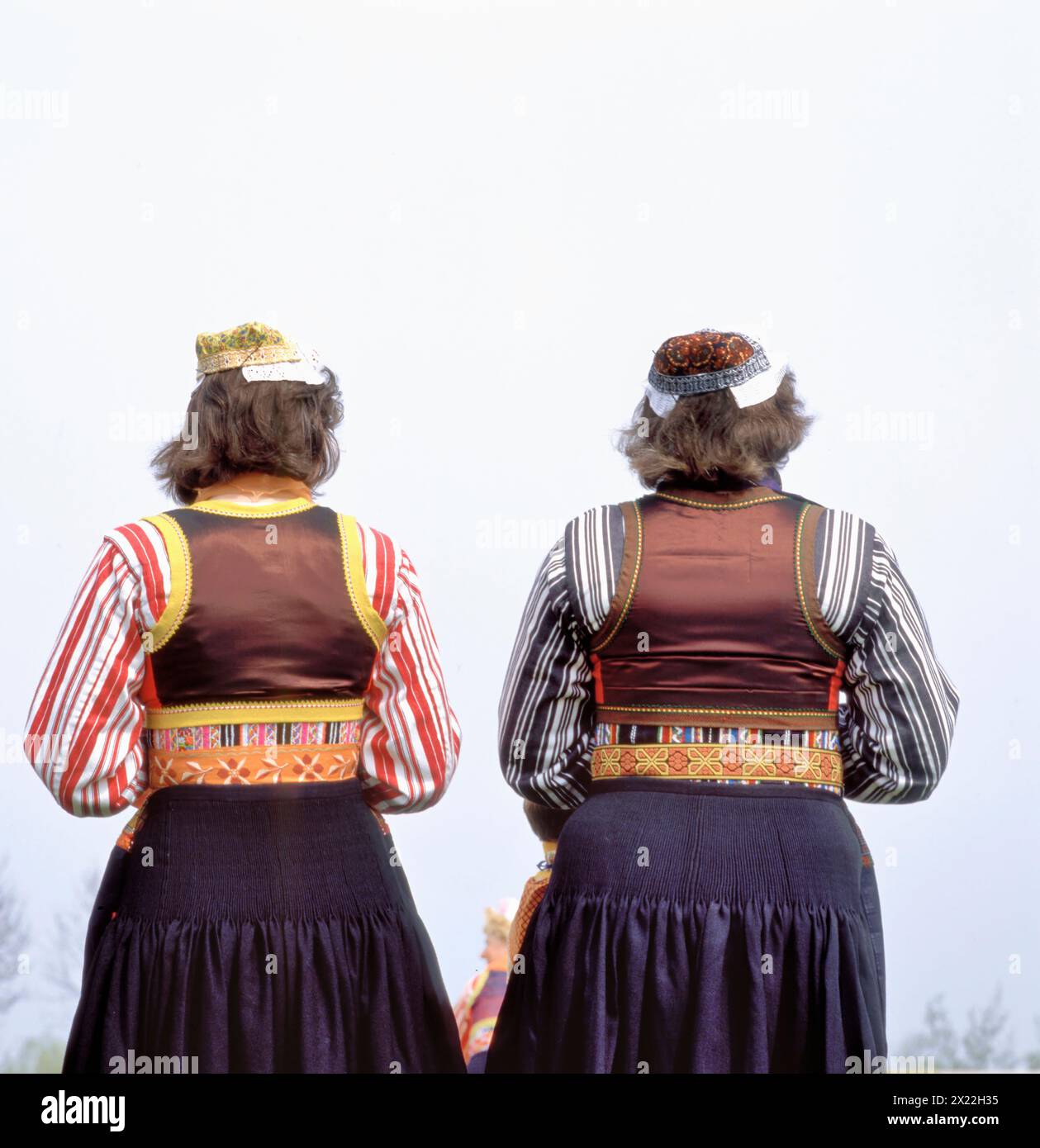 At Kingsday people at Marken are dressed in traditional costume. At ...