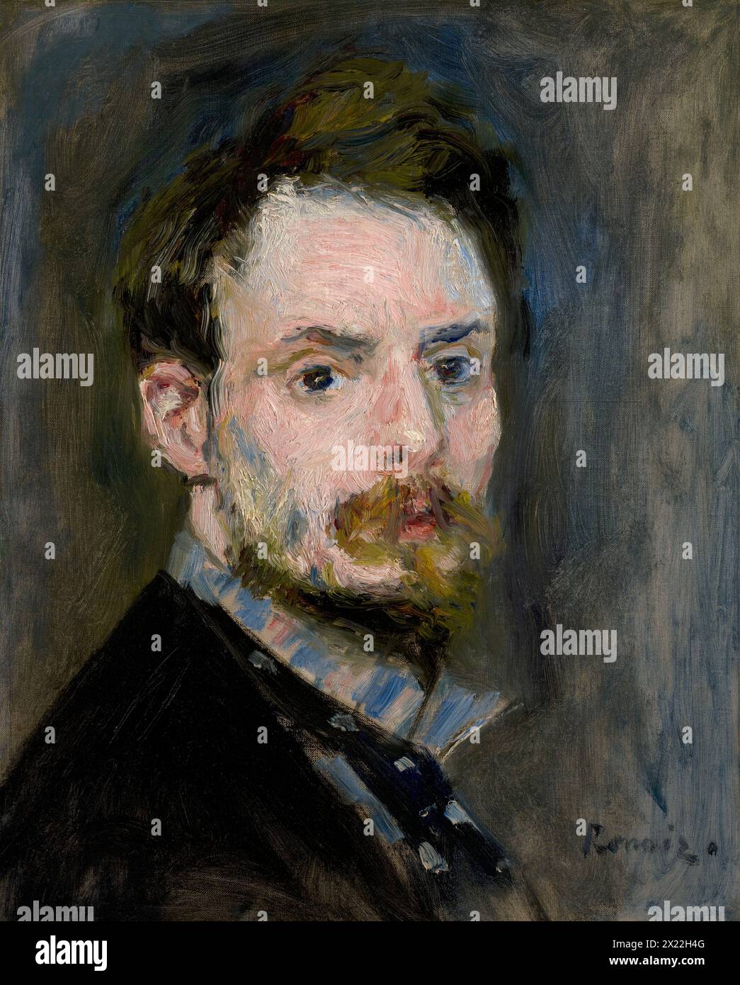 Bearded painter in blue hi-res stock photography and images - Alamy