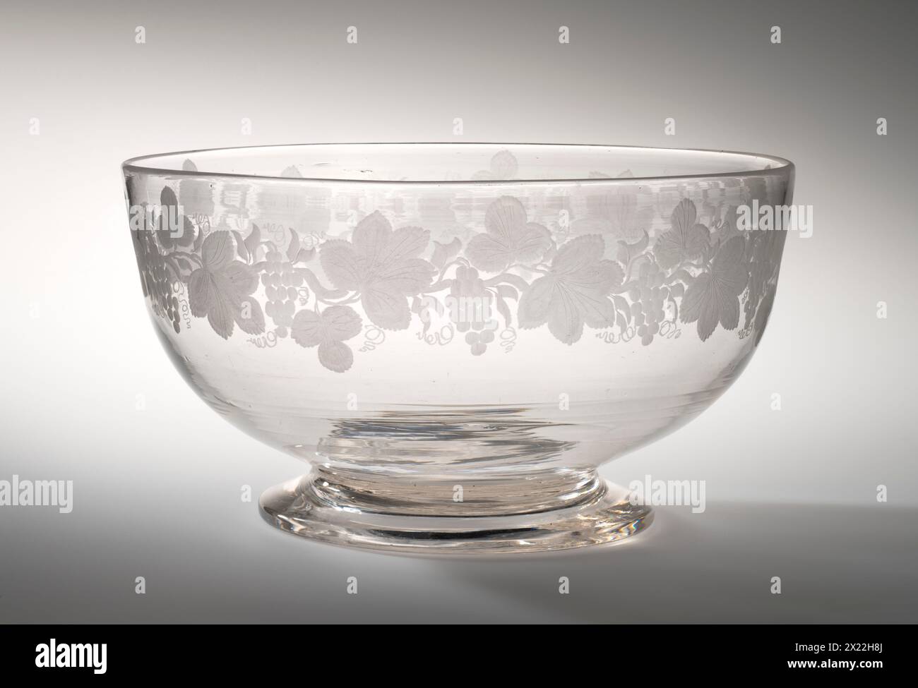 Footed Punch Bowl, c1835-55 Stock Photo - Alamy