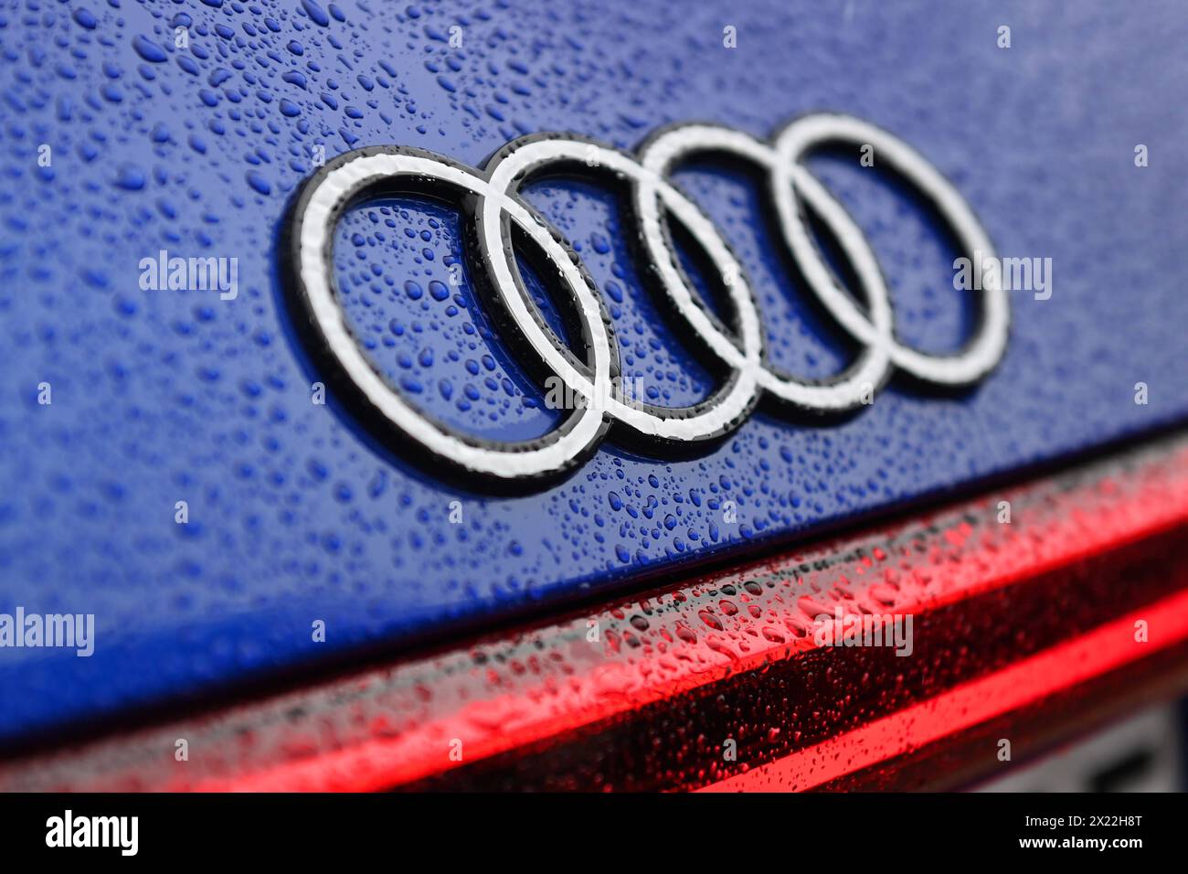 Audi Ringe,Audi Heckpartie,Markenemblem, Q8 e-tron. Ludwig Erhard ...