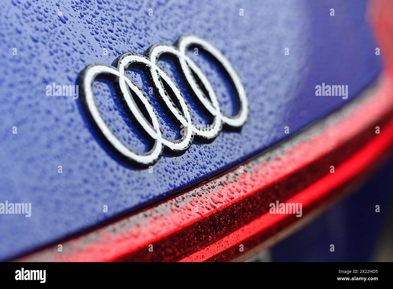 Audi Ringe,Audi Heckpartie,Markenemblem, Q8 e-tron. Ludwig Erhard ...