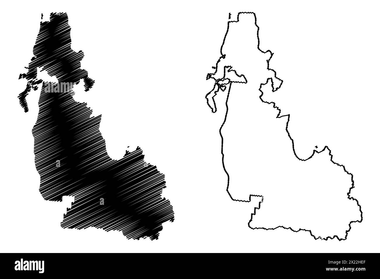 Shire of Cook (Commonwealth of Australia, Queensland state) map vector ...