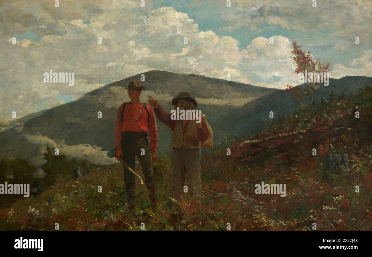 Two Guides, 1877. The men in this painting were well-known wilderness ...