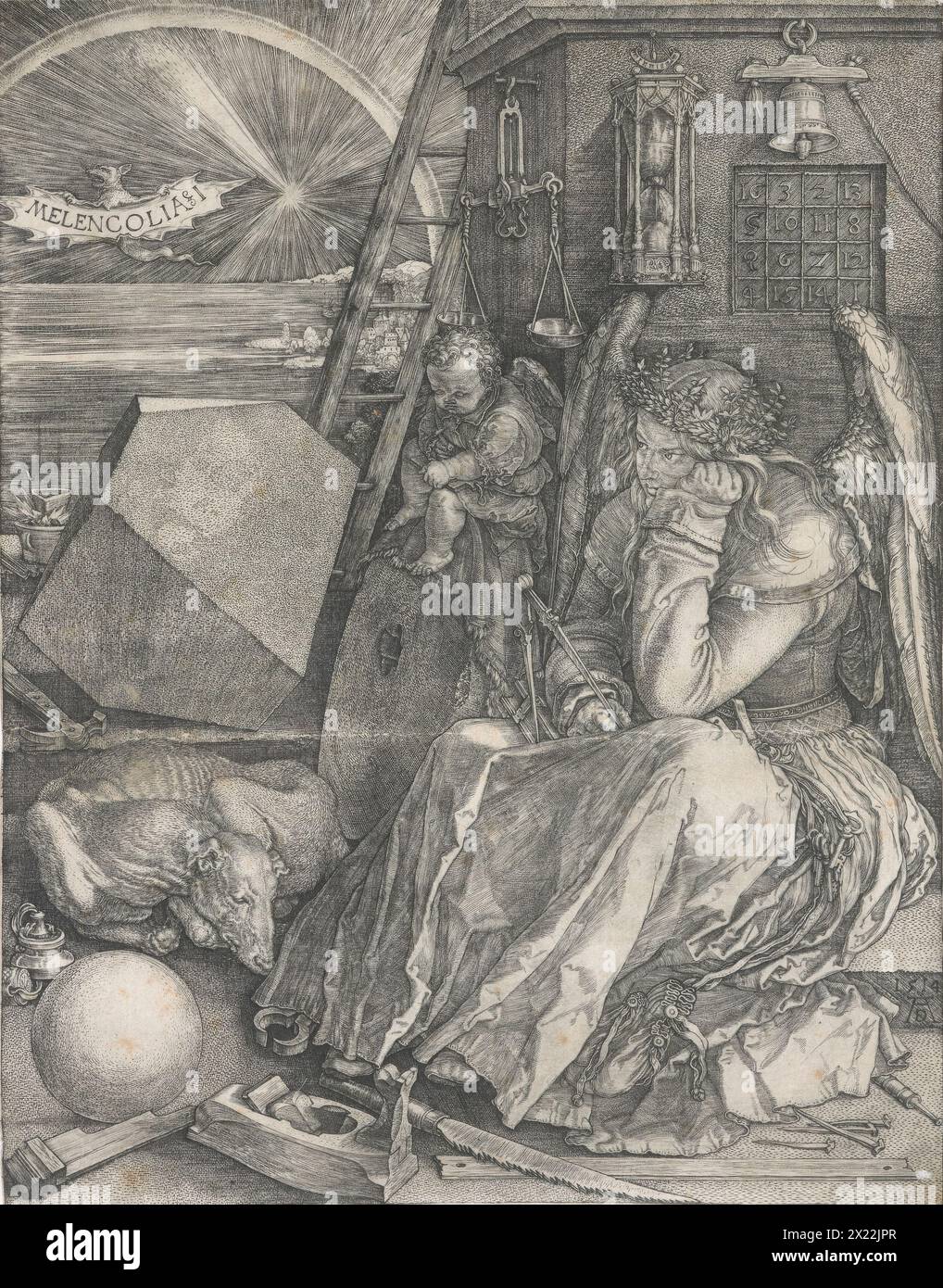 Melencolia I, 1514. The standard interpretation highlights the ...