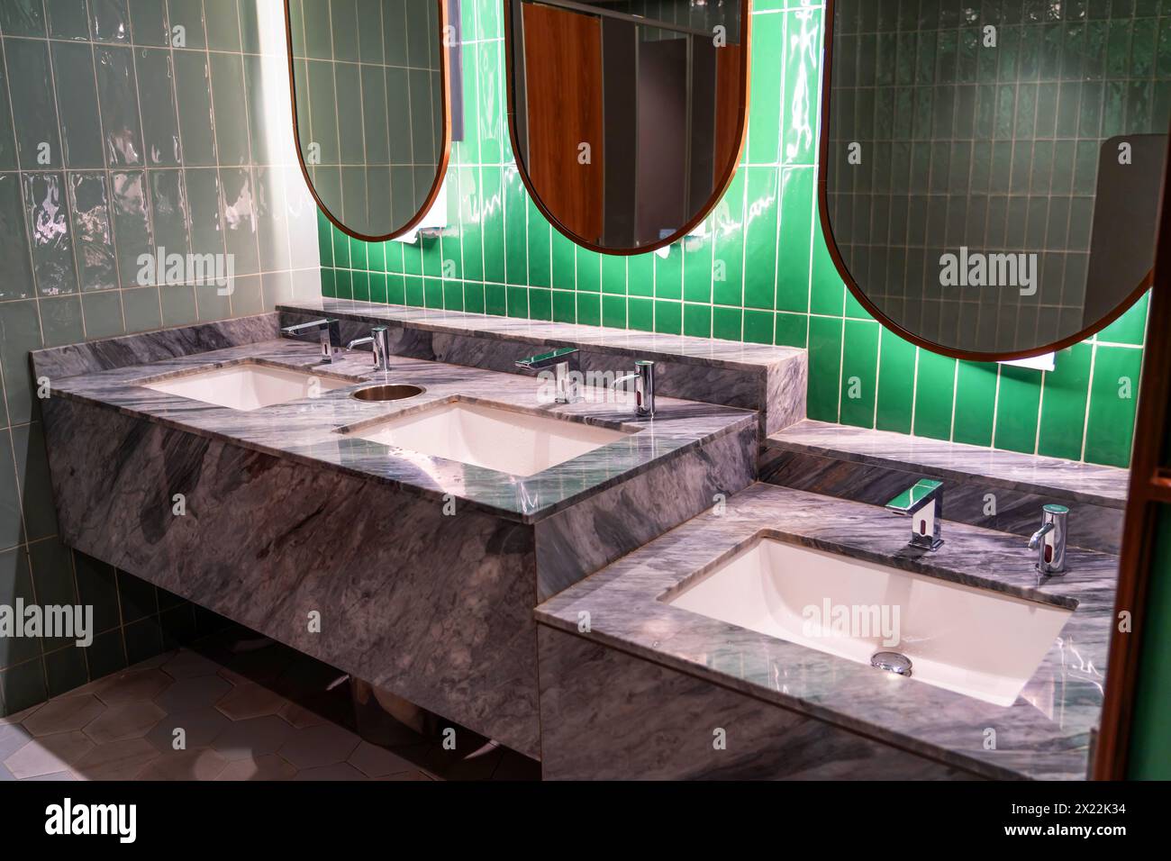 Office interior toilet washroom hi-res stock photography and images - Alamy