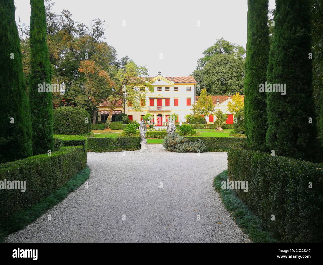 View on Villa Caprera in Castello di Godego, Treviso, Italy Stock Photo ...