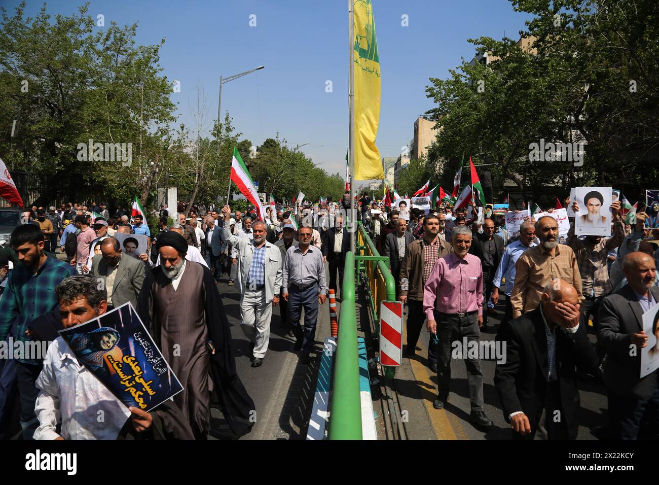 April 19, 2024, Tehran, Iran: Iranians take part in an anti-Israel ...
