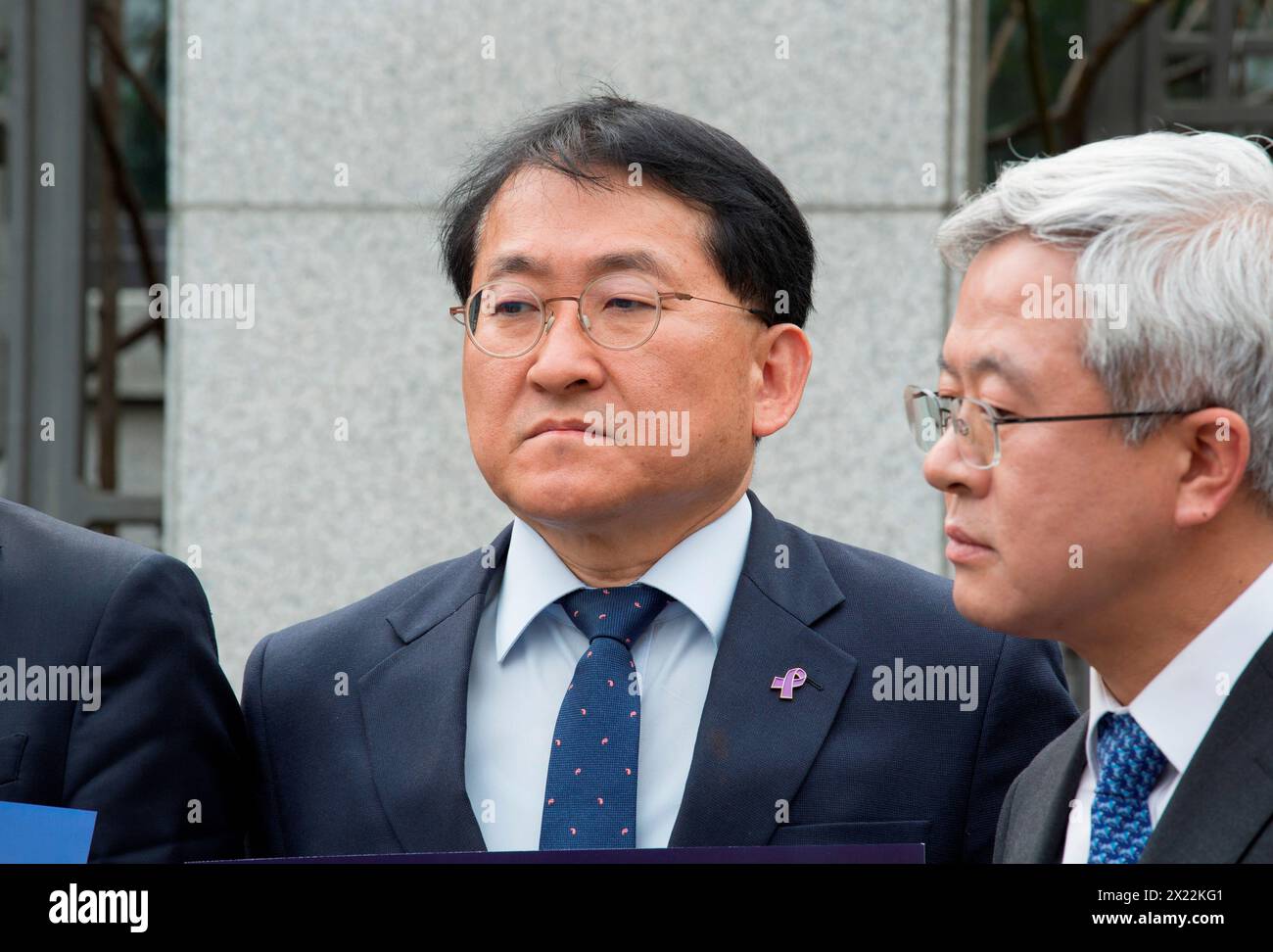 Cha Kyu-Geun and Kim Bo-Hyup, April 11, 2024 : Cha Kyu-Geun (L ...