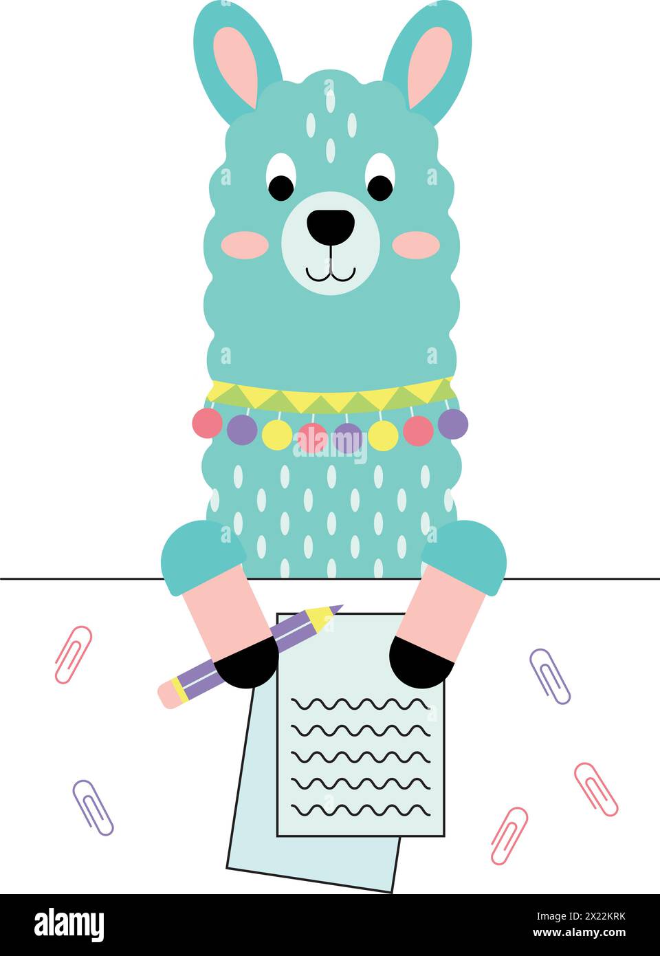 Abstract alpaca america animal Stock Vector Images - Alamy