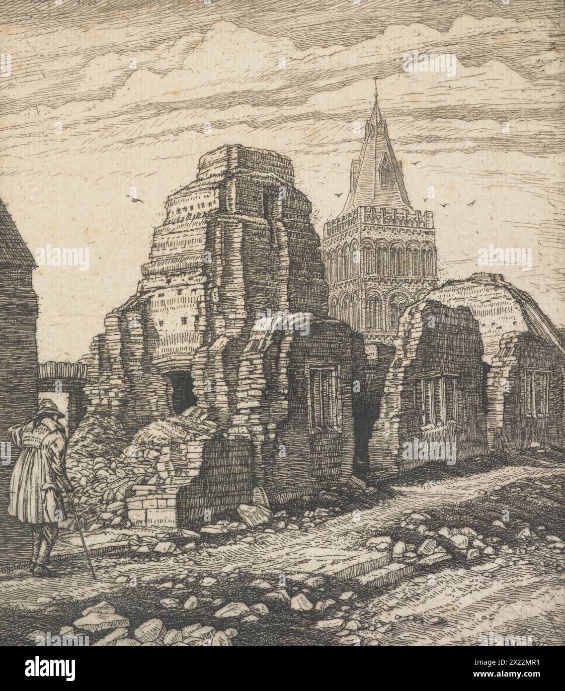 Castor, 1927. Architectural fantasy - towards the right, we see a ...