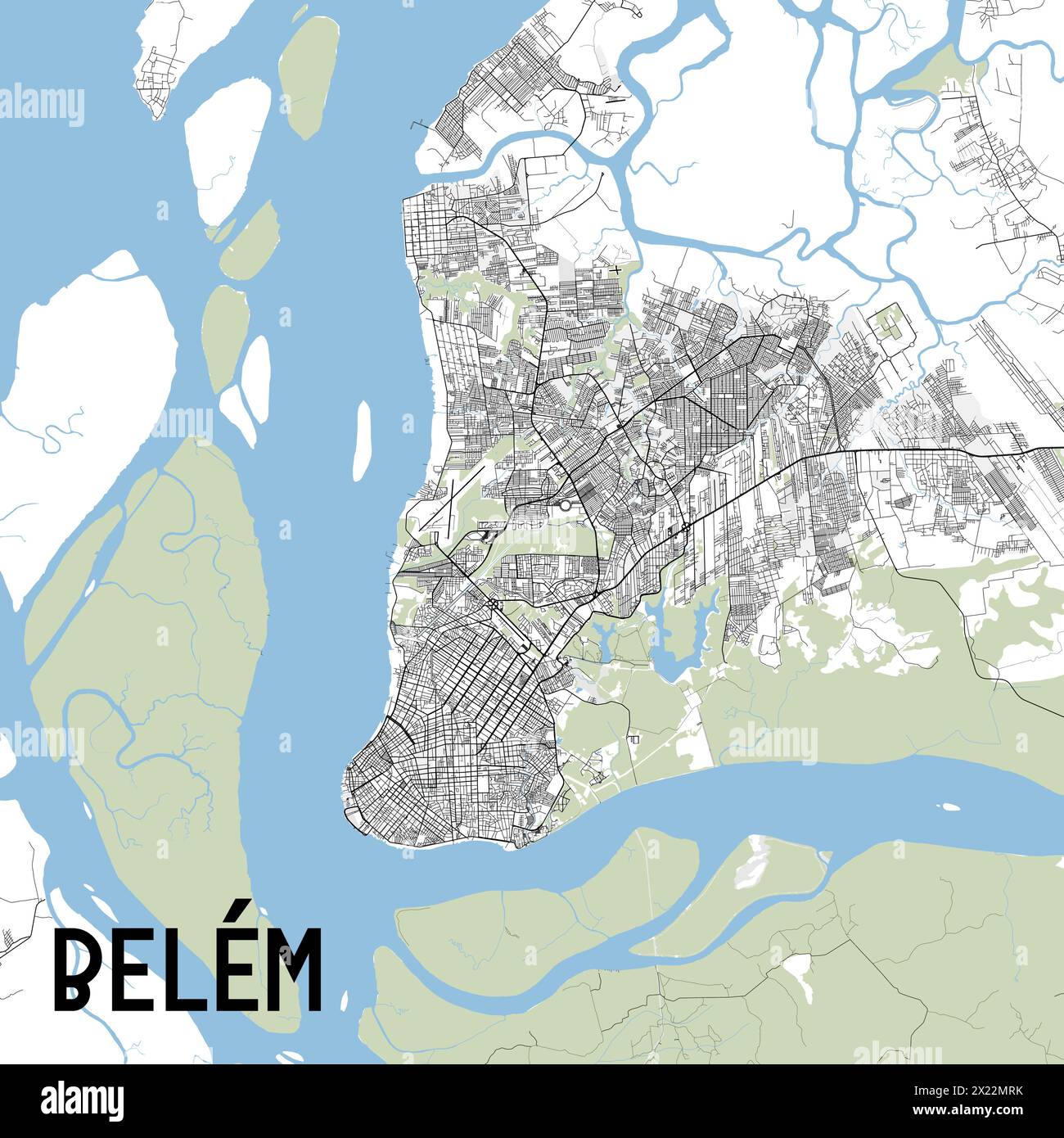 Belem streets Stock Vector Images - Alamy