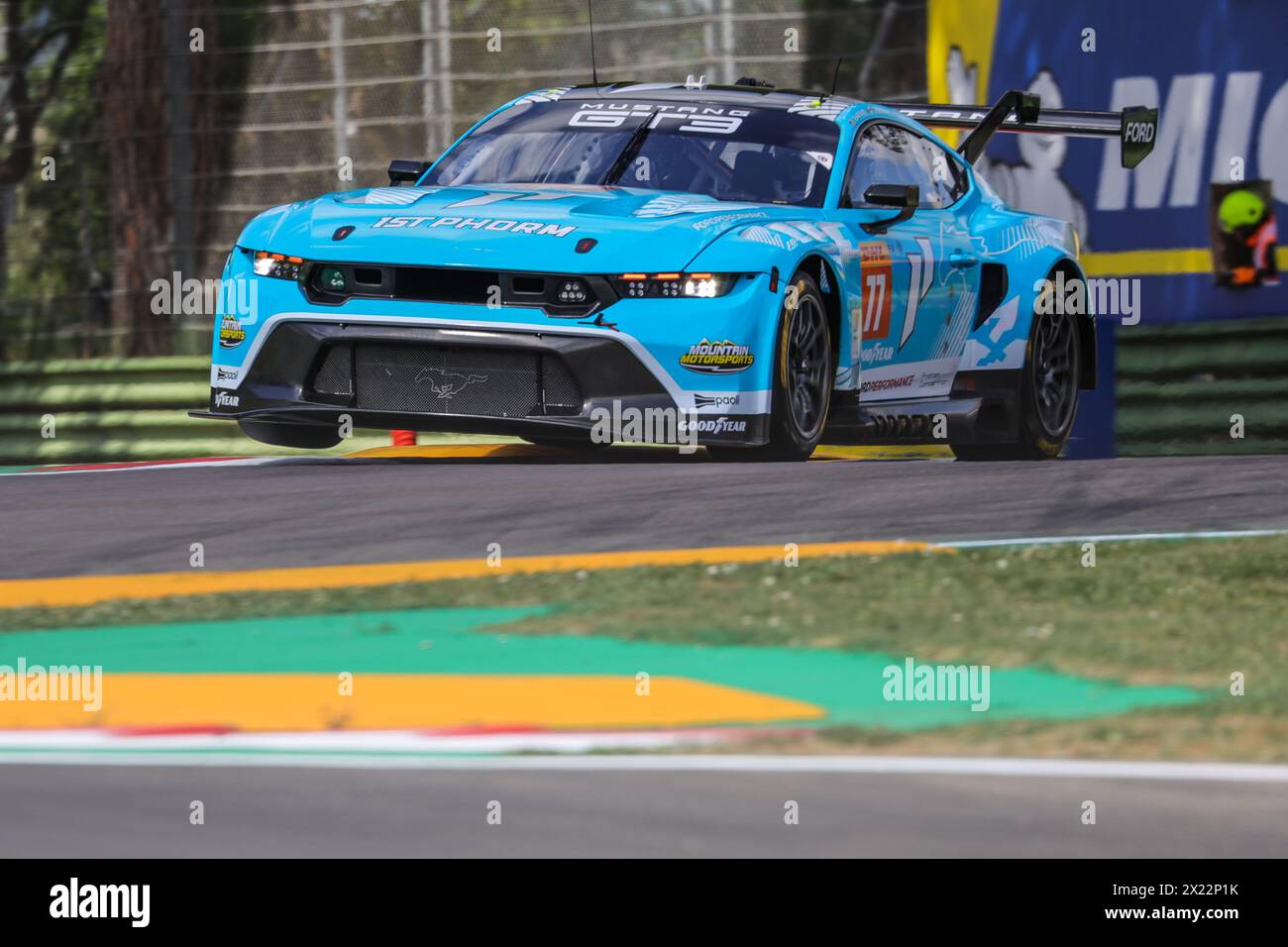 Imola, Italy, 19 April 2024, #77 Proton Competition (Deu) Ford Mustang ...