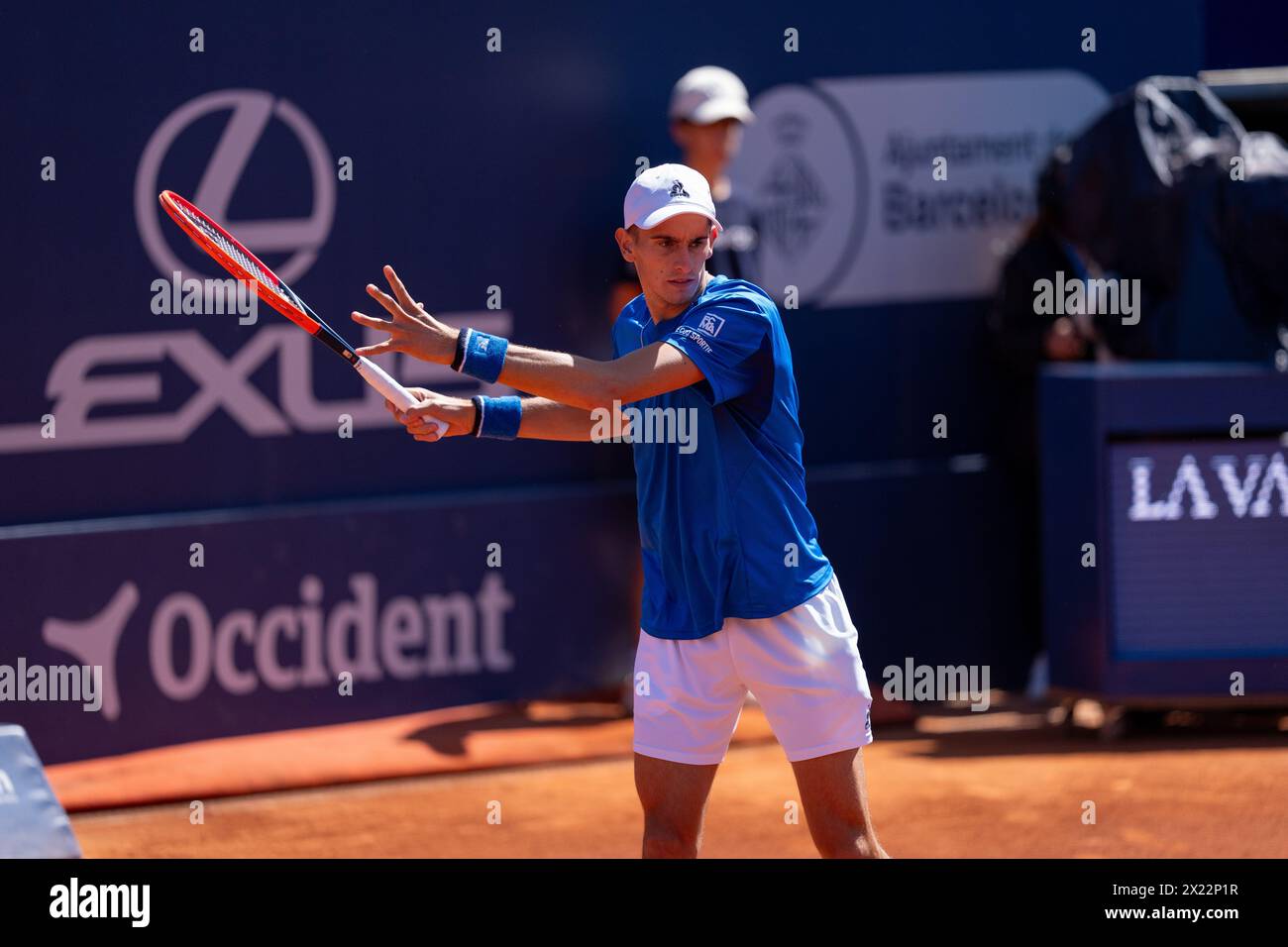 Barcelona, Spain. 18th Apr, 2024. Open Barcelona ATP 500 Matteo Arnaldi ...