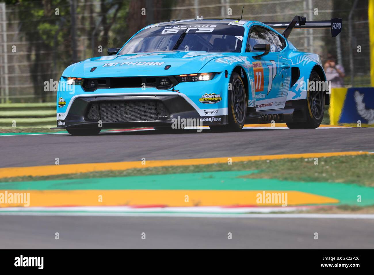 Imola, Italy, 19 April 2024, #77 Proton Competition (Deu) Ford Mustang ...