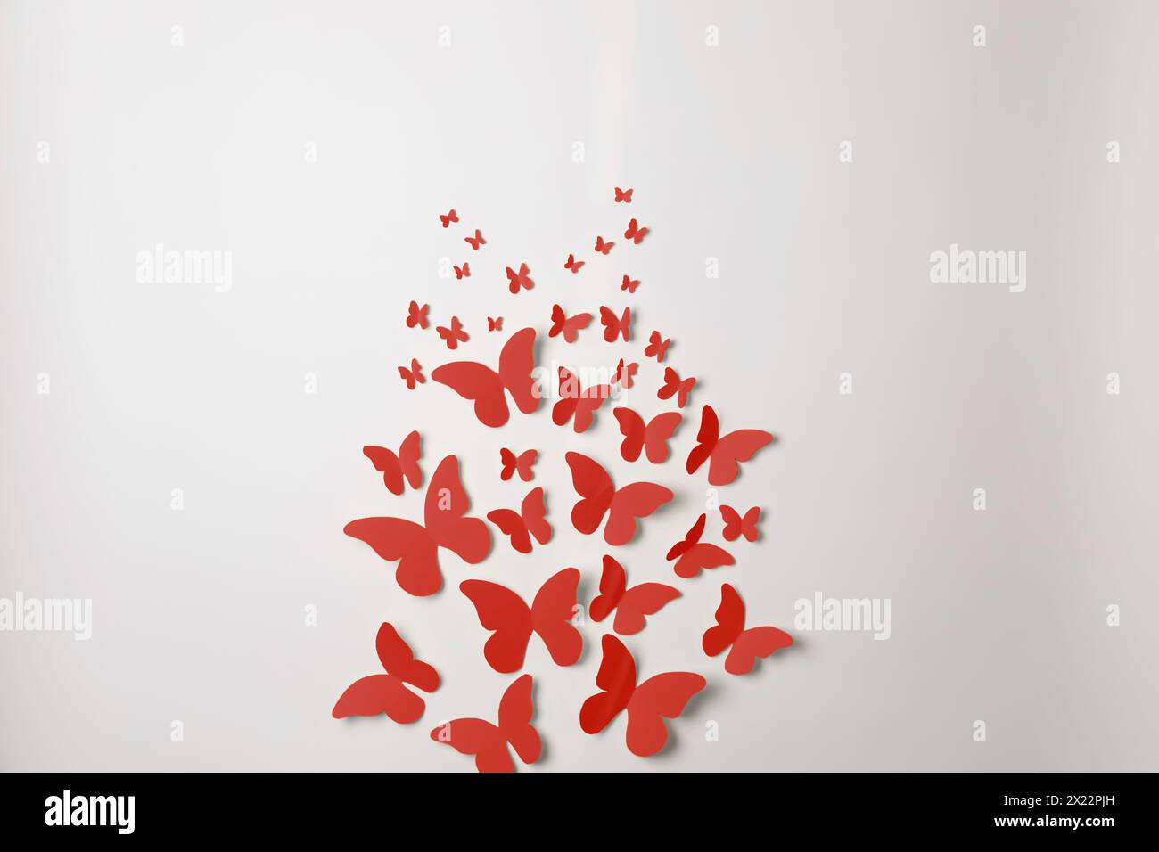 Paper butterflies on wall hi-res stock photography and images - Alamy